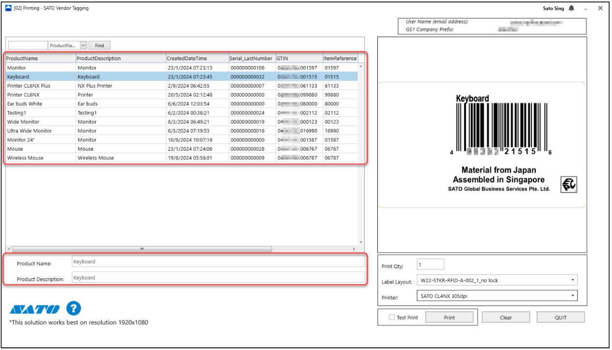 SATO Vendor Tagging (RFID) - Printing Labels – SATO Help Center