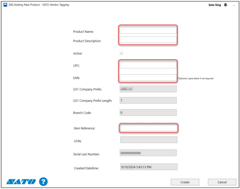 SATO Vendor Tagging (RFID) - Adding New Product. – SATO Help Center