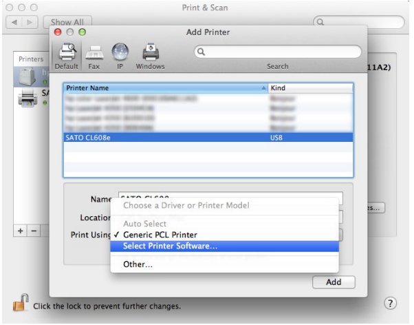SATO CUPS Driver for Mac OS X - How To Add Or Remove A Printer From ...