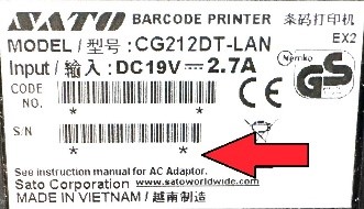 How to find your printer’s name and serial number. – SATO Help Center