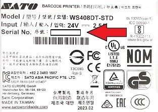 How to find your printer’s name and serial number. – SATO Help Center